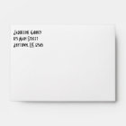 White A6 4x6 Back Flap Return Address Envelopes | Zazzle.com