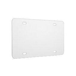 White Plastic License Plate | Zazzle