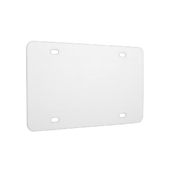 White Plastic License Plate | Zazzle