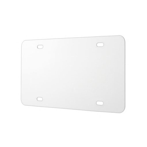 White Plastic License Plate | Zazzle