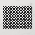 White Polka Dot Table Number Postcard | Zazzle