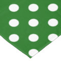 White Polka Dots on School Days Green Tablecloth | Zazzle