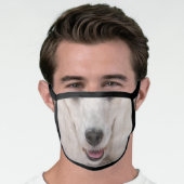 White Poodle Dog Face Mask | Zazzle
