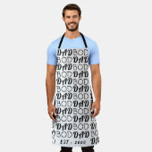 White Premium "DAD BOD"Y father's Day Funky Fun Apron | Zazzle