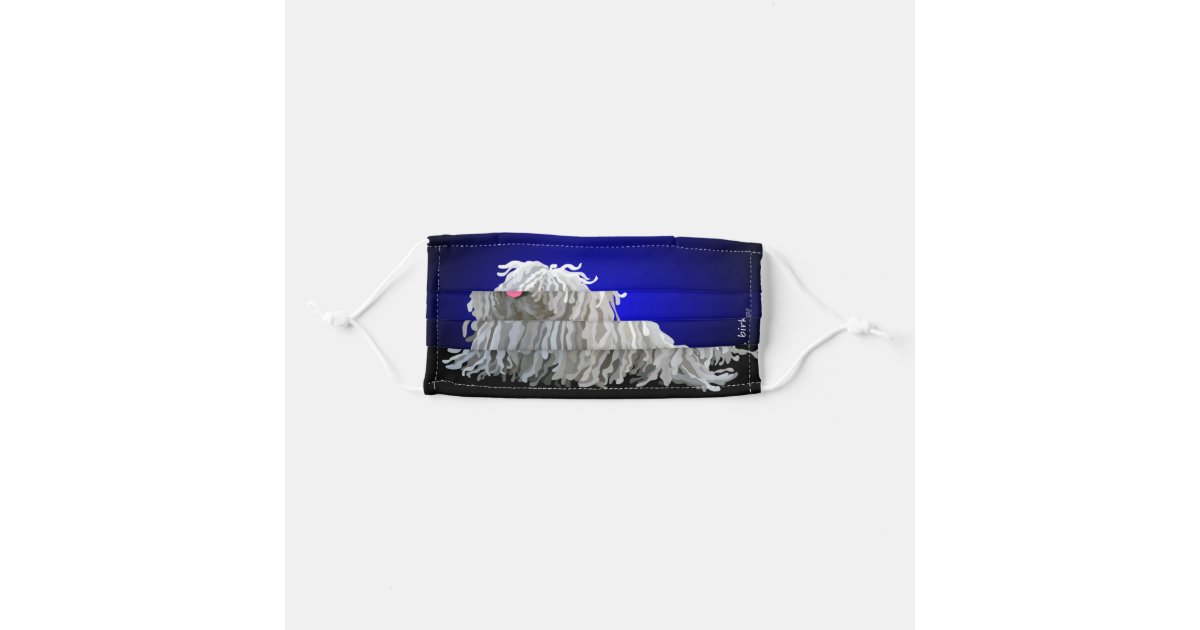White Puli Mask by Holly & Birke | Zazzle