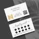 White qr code business logo loyalty card | Zazzle