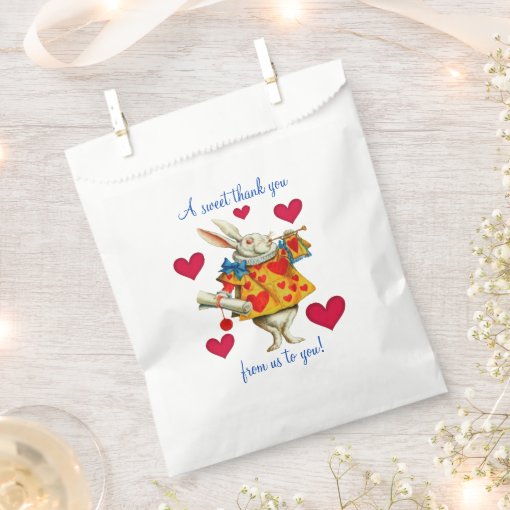 White Rabbit 1 Favor Bag | Zazzle