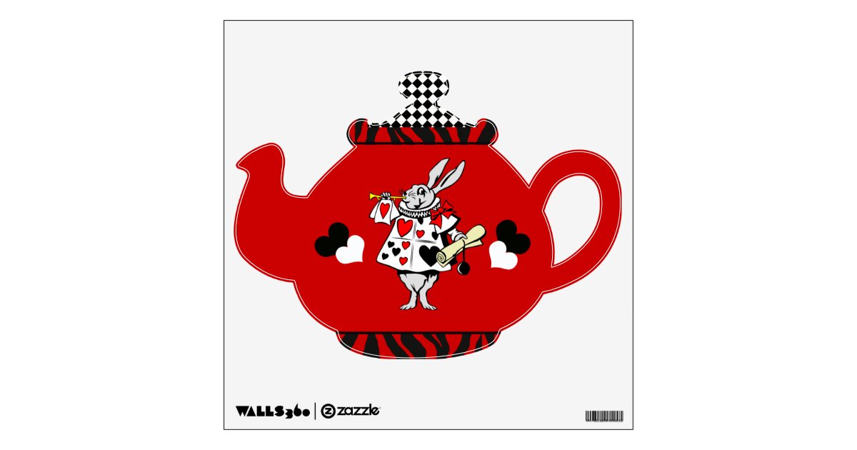 White Rabbit 5 Wall Sticker | Zazzle