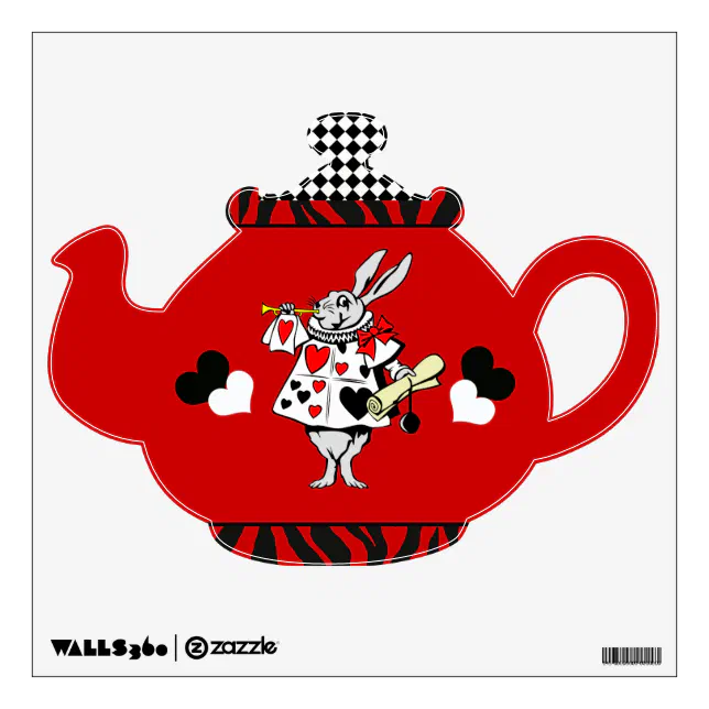 White Rabbit 5 Wall Sticker | Zazzle