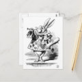 White Rabbit as Herald Postcard | Zazzle