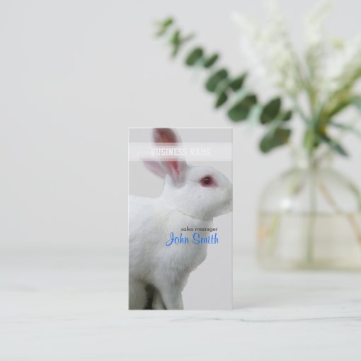 White Rabbit Business Card | Zazzle