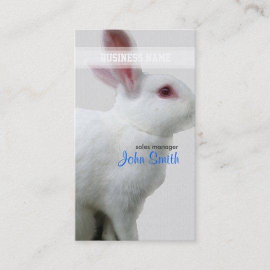 White Rabbit Business Card | Zazzle.com