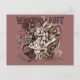 White Rabbit Carnivale Style Postcard | Zazzle