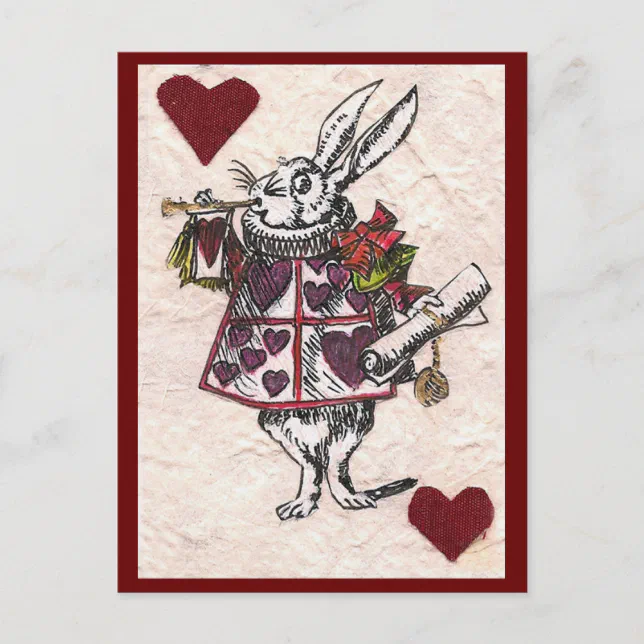 White Rabbit Postcard | Zazzle