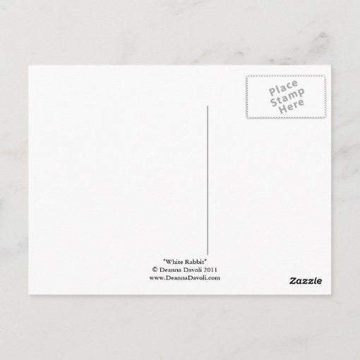 White Rabbit - Postcard | Zazzle