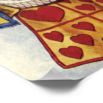 WHITE RABBIT POSTER | Zazzle