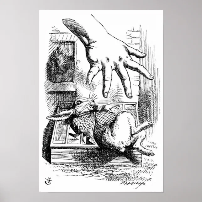 White Rabbit Poster | Zazzle