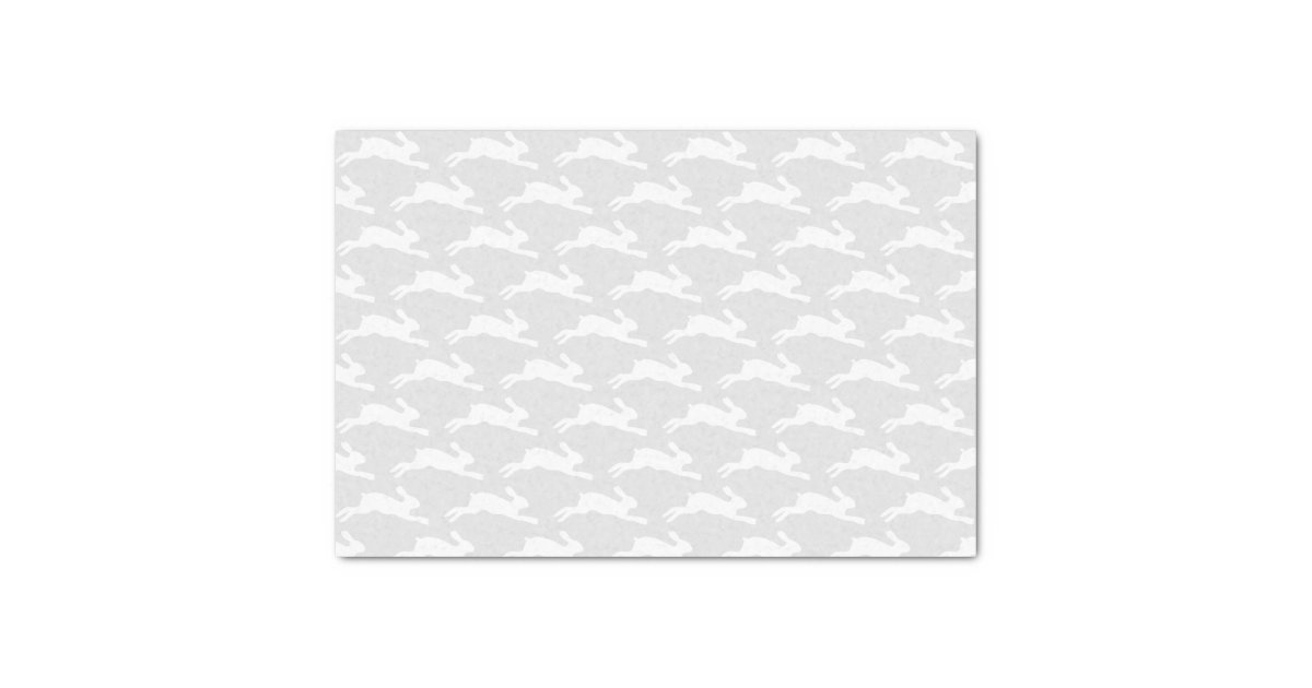 White Rabbit Silhouette Tissue Paper | Zazzle