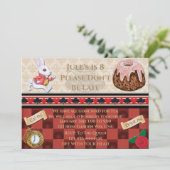 White Rabbit Tea Party Don't Be Late Birthday Invitation | Zazzle
