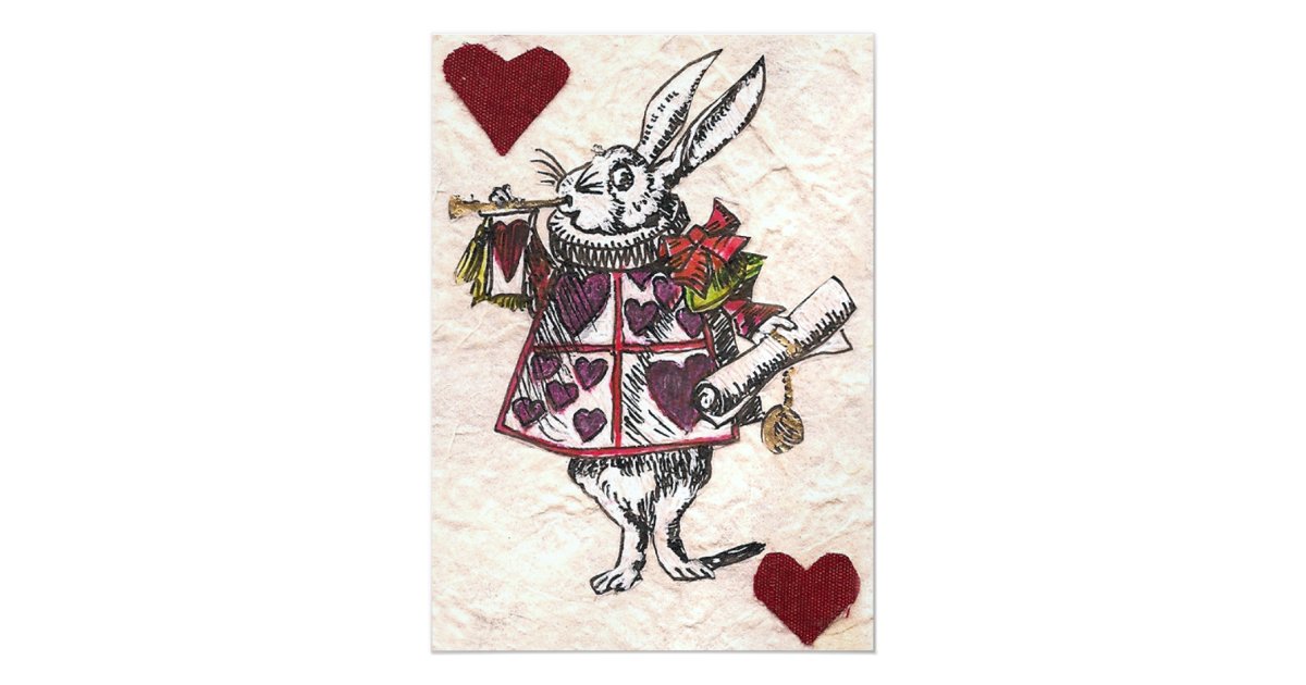 White Rabbit Wedding Invitation | Zazzle.com