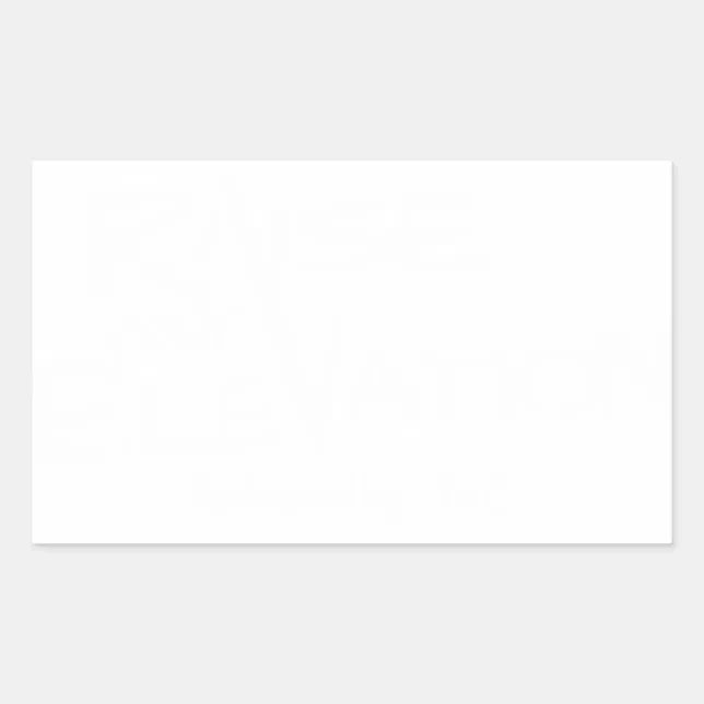 White Raise Your Elevation Logo Clear Background Rectangular Sticker ...