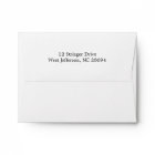 White Return Address Envelopes | Zazzle