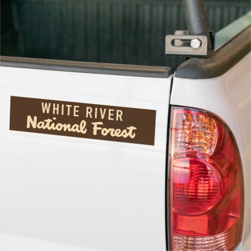 White River National Forest Bumper Sticker | Zazzle