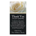 White Rose Bereavement Sympathy Thank You | Zazzle