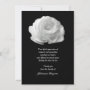 White Rose Bereavement Thank You Notecards | Zazzle