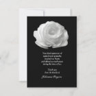 White Rose Bereavement Thank You Notecards (3.5x5) | Zazzle