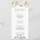 White Rose Bouquet | Floral Menu | Zazzle