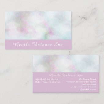 White Rose Pink Pastel Holistic Life Coach Business Card | Zazzle
