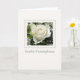 white rose sympathy card italian | Zazzle