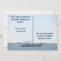 White Sailboat Ocean 50th Boat Birthday Invitation | Zazzle