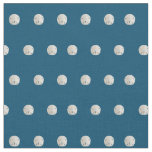Sand Dollars Pattern Blue Fabric | Zazzle