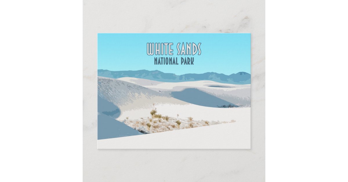 White Sands National Park New Mexico Postcard | Zazzle