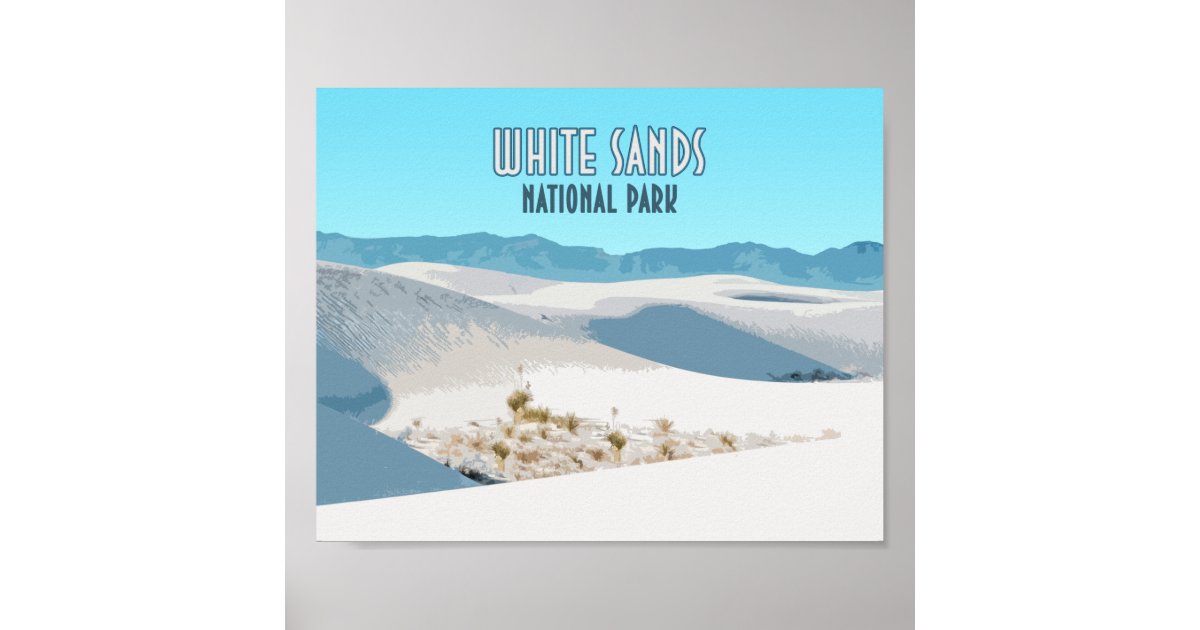 White Sands National Park New Mexico Poster | Zazzle