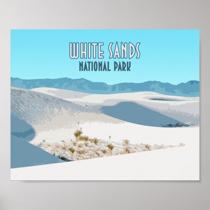 White Sands National Park New Mexico Poster | Zazzle