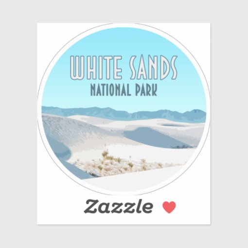 White Sands National Park New Mexico Sticker | Zazzle