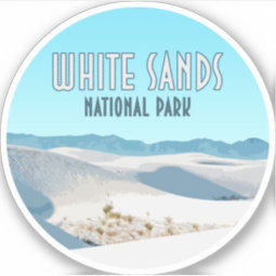 White Sands National Park New Mexico Sticker | Zazzle