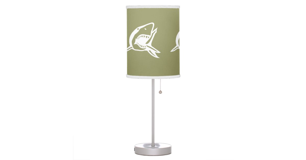 White Shark Table Lamp | Zazzle