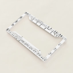 White Sheet Music License Plate Frame | Zazzle
