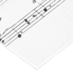 White Sheet Music Tablecloth | Zazzle
