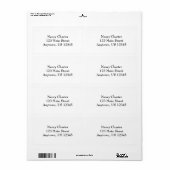 White Simple Plain Shipping Labels | Zazzle
