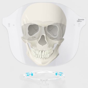 White Skull Face Shield | Zazzle