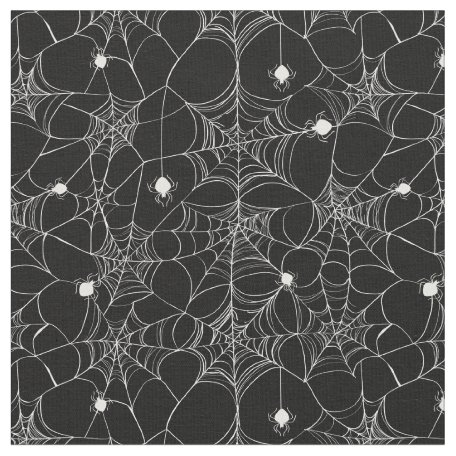 spider web halloween pattern fabric | Zazzle.com