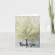 White Spring Blossoms Filled Tree Thank You Card | Zazzle