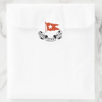 White Star Line Logo Classic Round Sticker | Zazzle