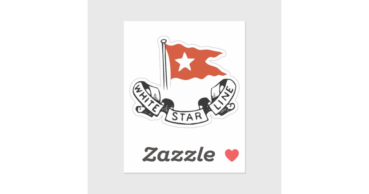 White Star Line Logo Sticker | Zazzle