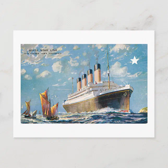 White Star Line Postcard | Zazzle